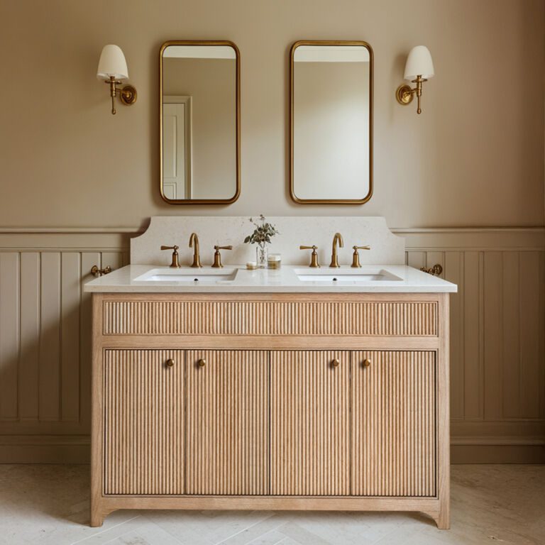 Roma Oak Vanity Unit 125cm | Fast Delivery | Starel Stones