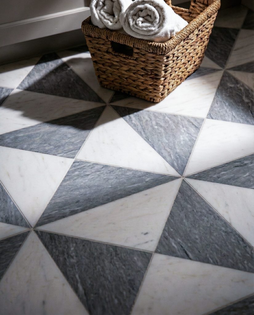 Bluestone Marble Triangle Marble Tiles