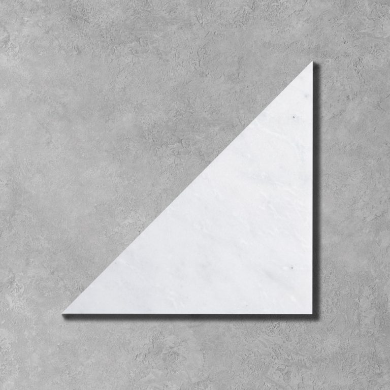 Calacatta White Triangle Marble Tile - Starel Stones
