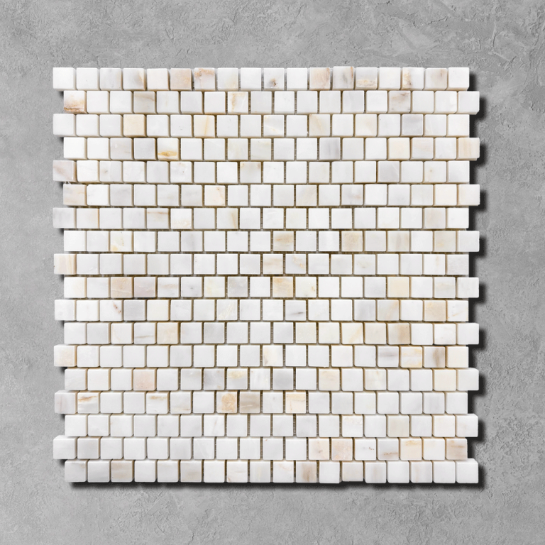 Calacatta Amber Marble Mini Mosaic - Starel Stones
