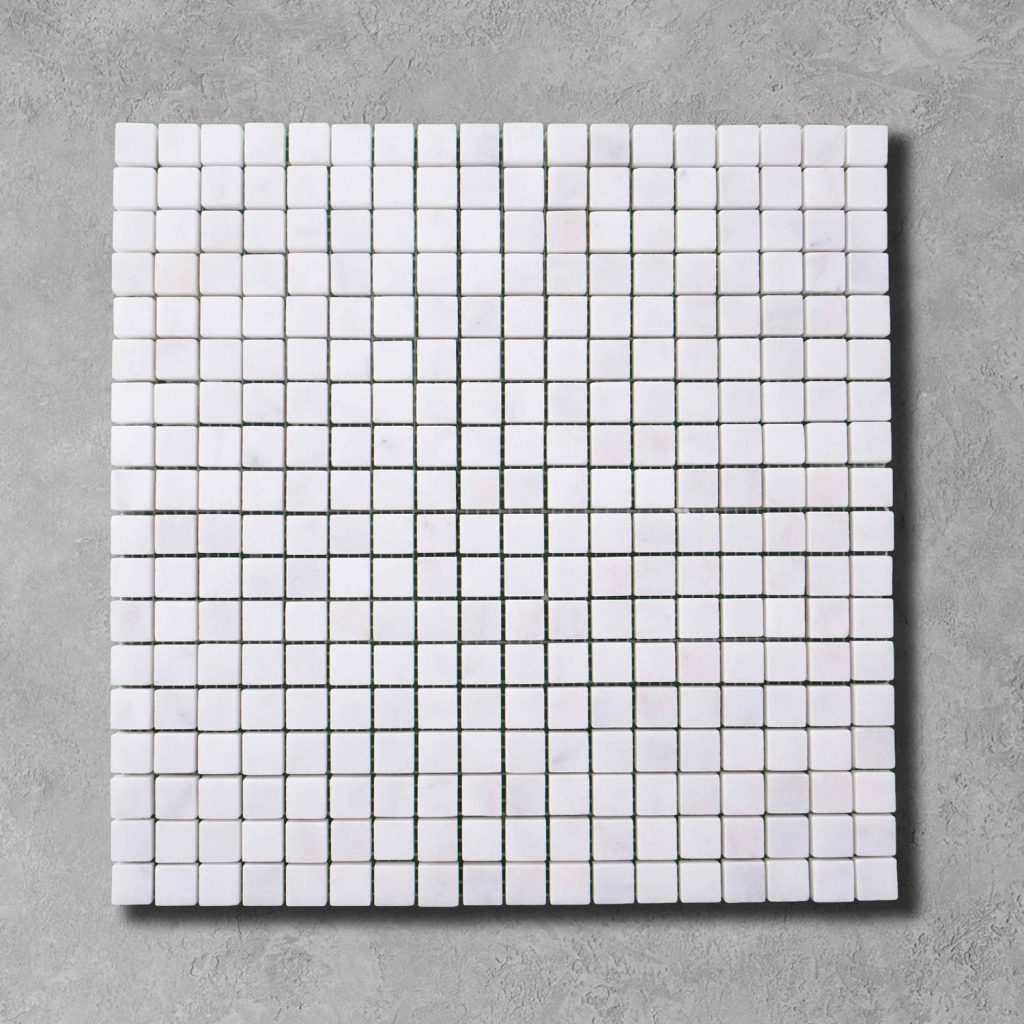 Calacatta White Marble Mini Mosaic - Starel Stones